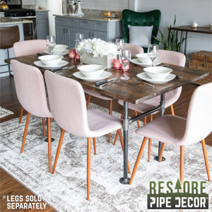 Pipe Decor 60 In. X 36 In. X 1.25 In. RESTORE Dining Table Wood Top | Wayfair